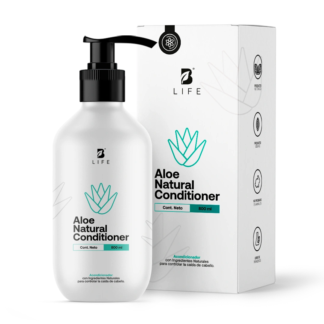 Aloe Natural Conditioner B Life® 800 ml | Sin sulfatos ni parabenos