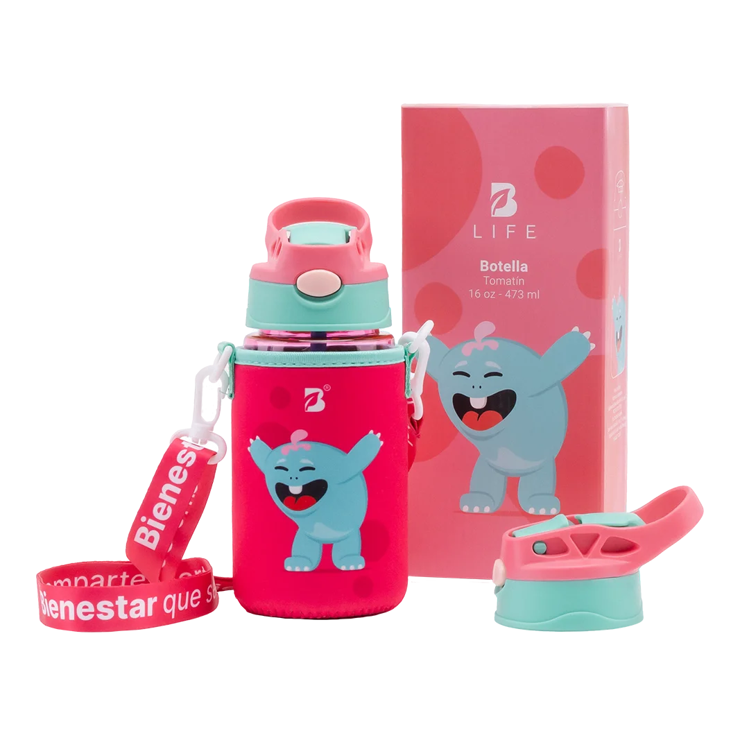 Botella para Niños 473 ml | Libre de BPA | Tomatín